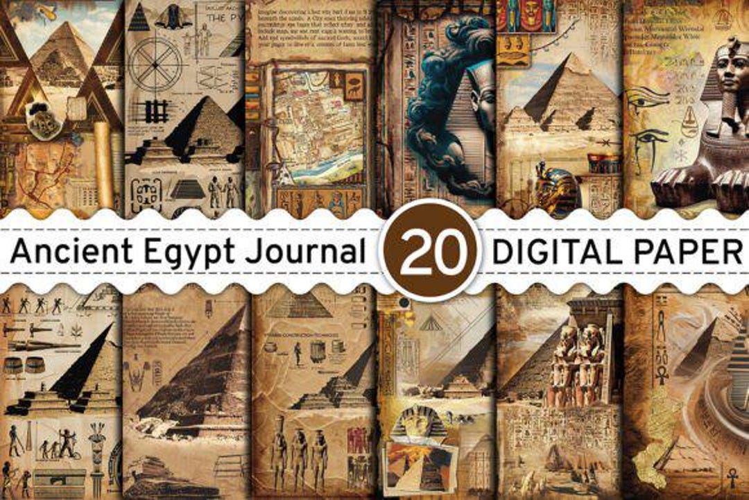 Ancient Egypt Junk Journal Kit DELUXE, Ancient Egypt Crafting ...