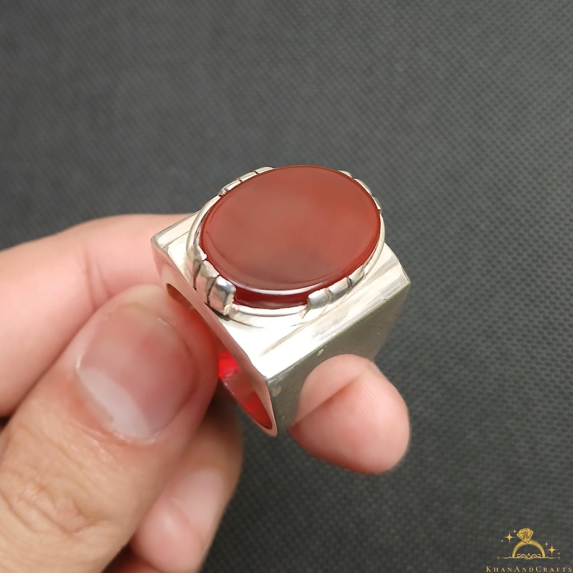Ali Shanawar Famous Shia Noha Khuwan Ring Design Handmade Yemeni Aqeeq ...