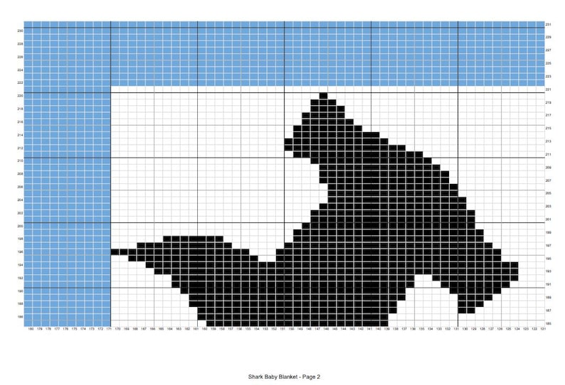 Shark Baby Blanket Knitting Pattern - Etsy