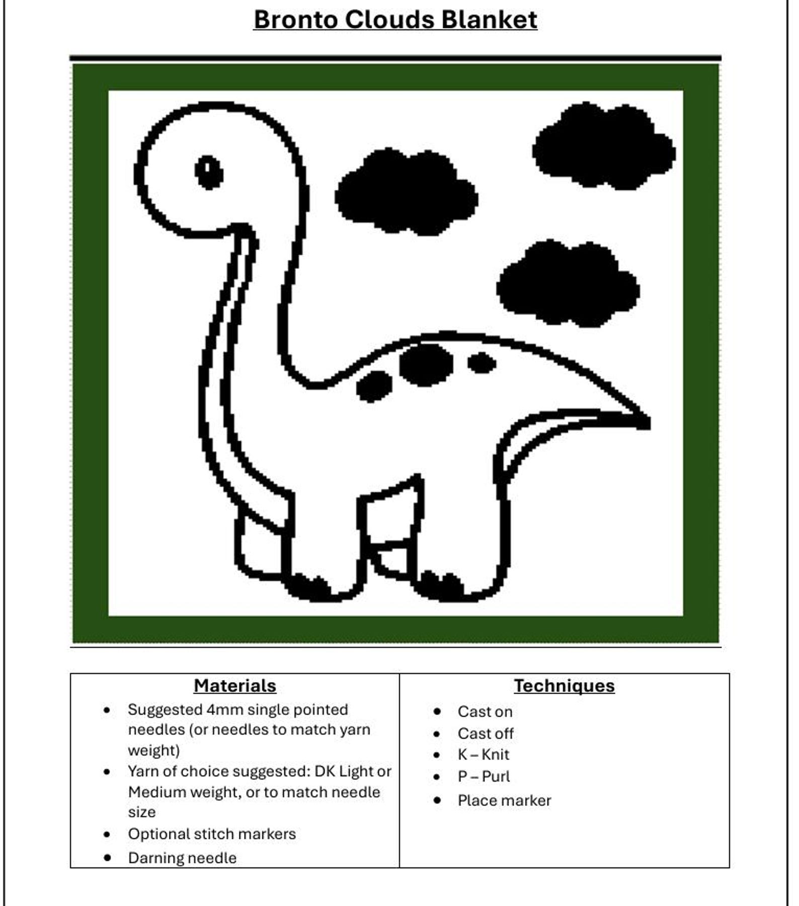 Bronto Cloud Baby Blanket Knitting Pattern - Etsy