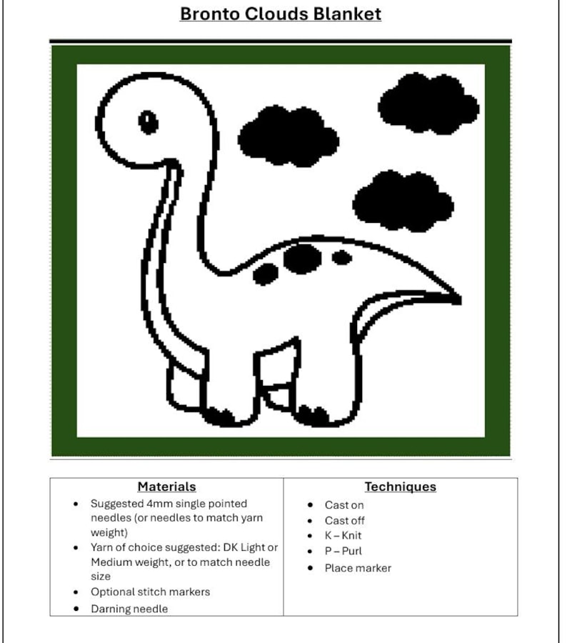 Bronto Cloud Baby Blanket Knitting Pattern - Etsy