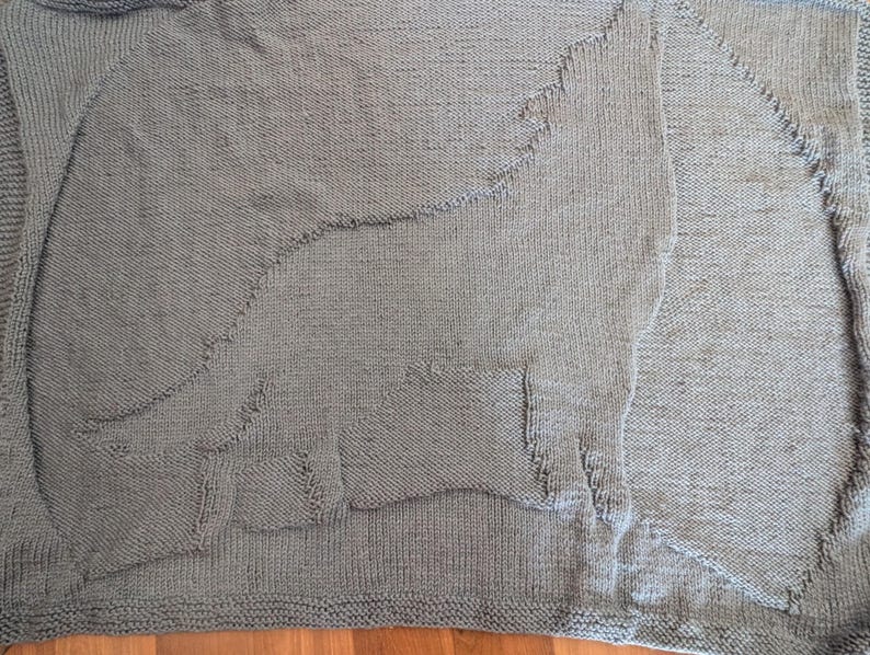Howling Wolf Baby Blanket Knitting Pattern - Etsy