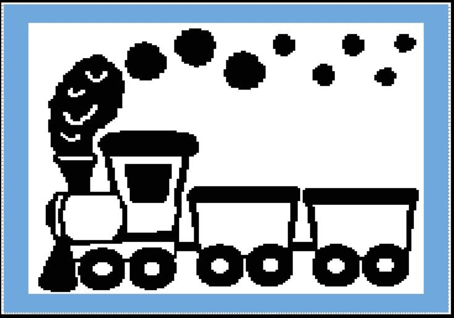 Choo Choo Train Baby Blanket Knitting Pattern PDF - Etsy