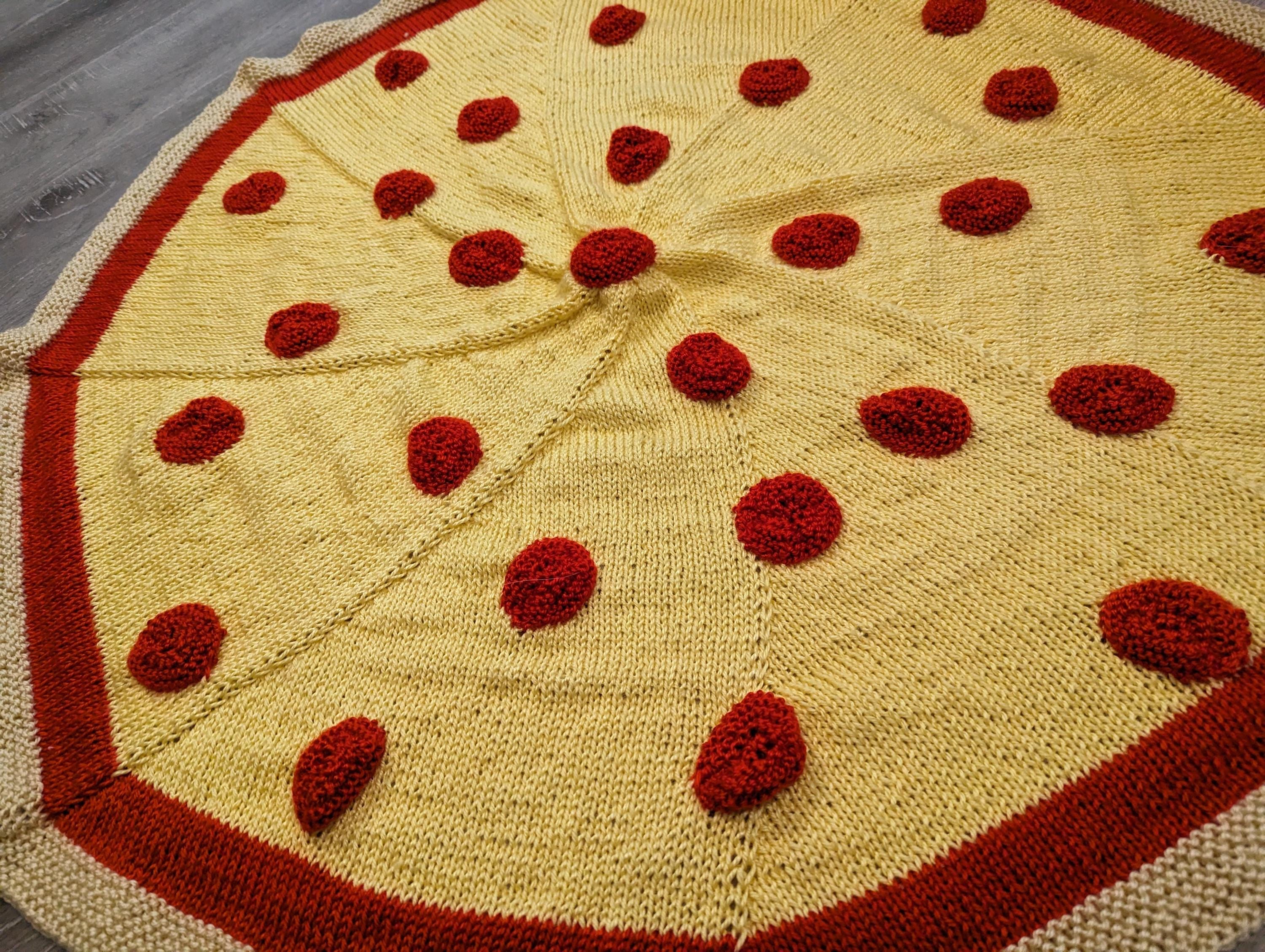 Pizza Baby Blanket Knitting Pattern - Etsy