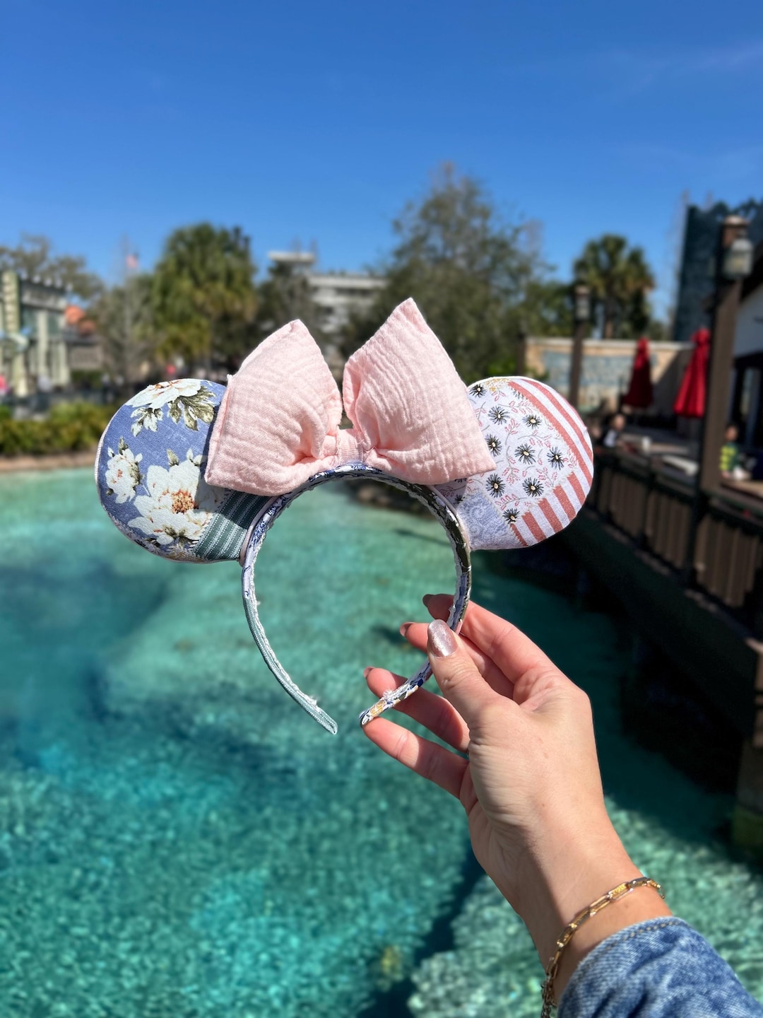 Quilted Spring, Disney Inspired Mickey Ears - Etsy