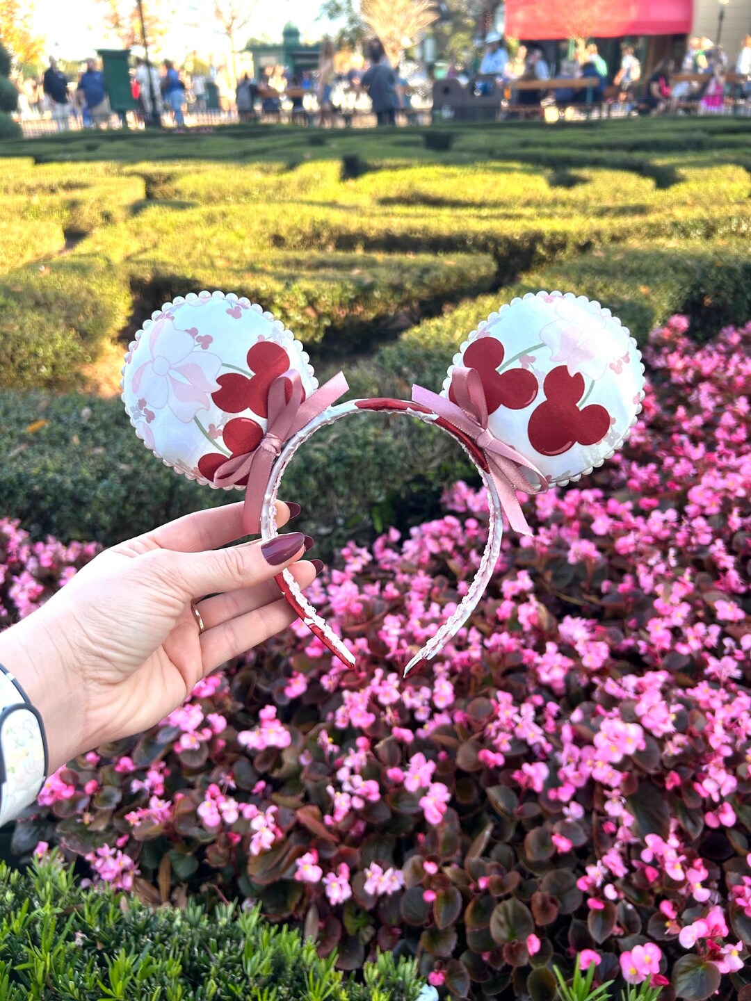 Mickey Cherry Disney Inspired Mickey Ears - Etsy