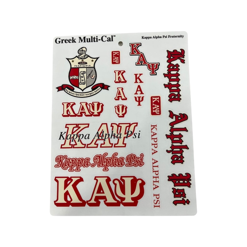 Kappa Alpha Psi Multi Greek Decal Sticker - Kappa Alpha Psi - Divine 9 ...