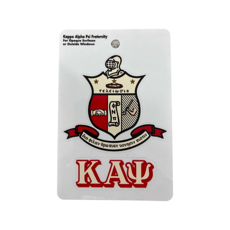 Kappa Alpha Psi Crest Decal Sticker - Kappa Alpha Psi - Divine 9 - D9 - Greek Paraphernalia ...