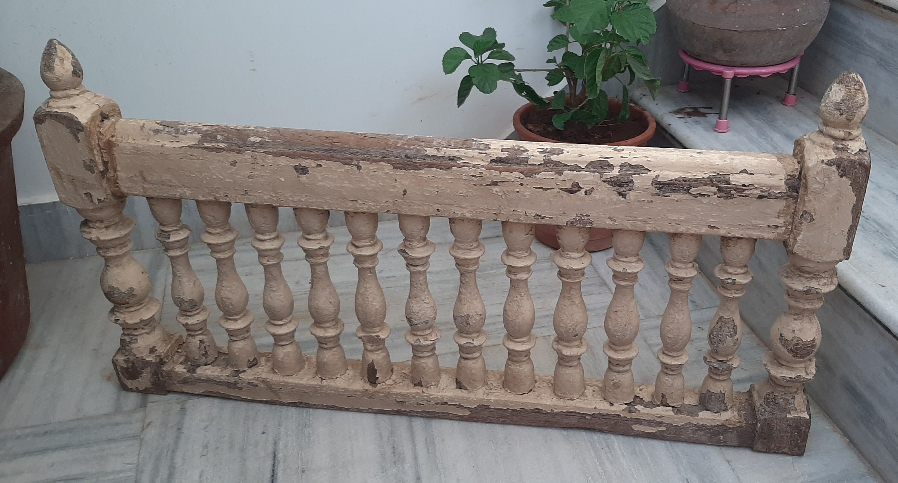 Antique Hand Painted Railing/distressed Wood Fence Piece/old - Etsy