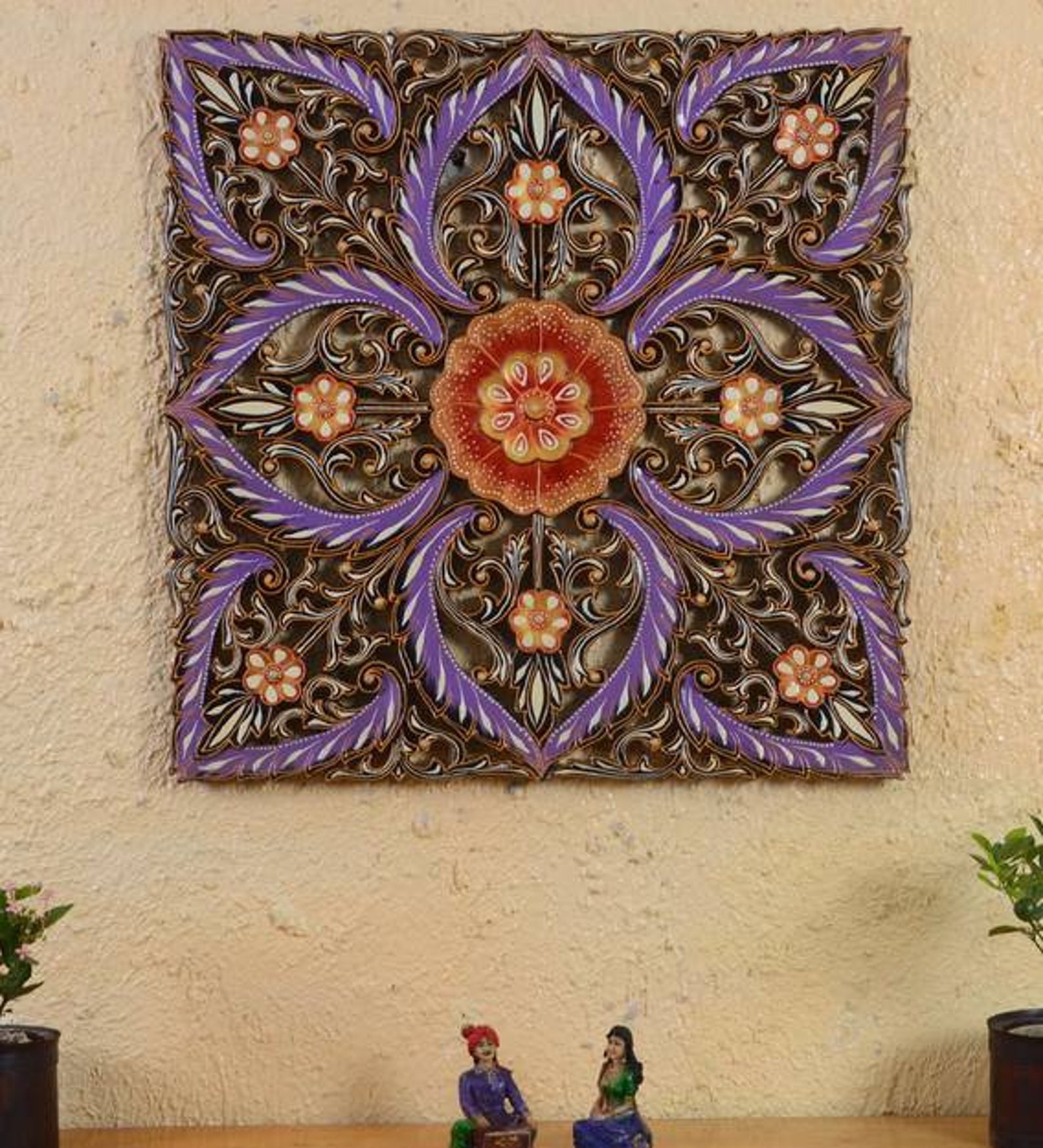 Wooden carved Exclusive Jali Panel Wooden Carved Beautiful | Etsy