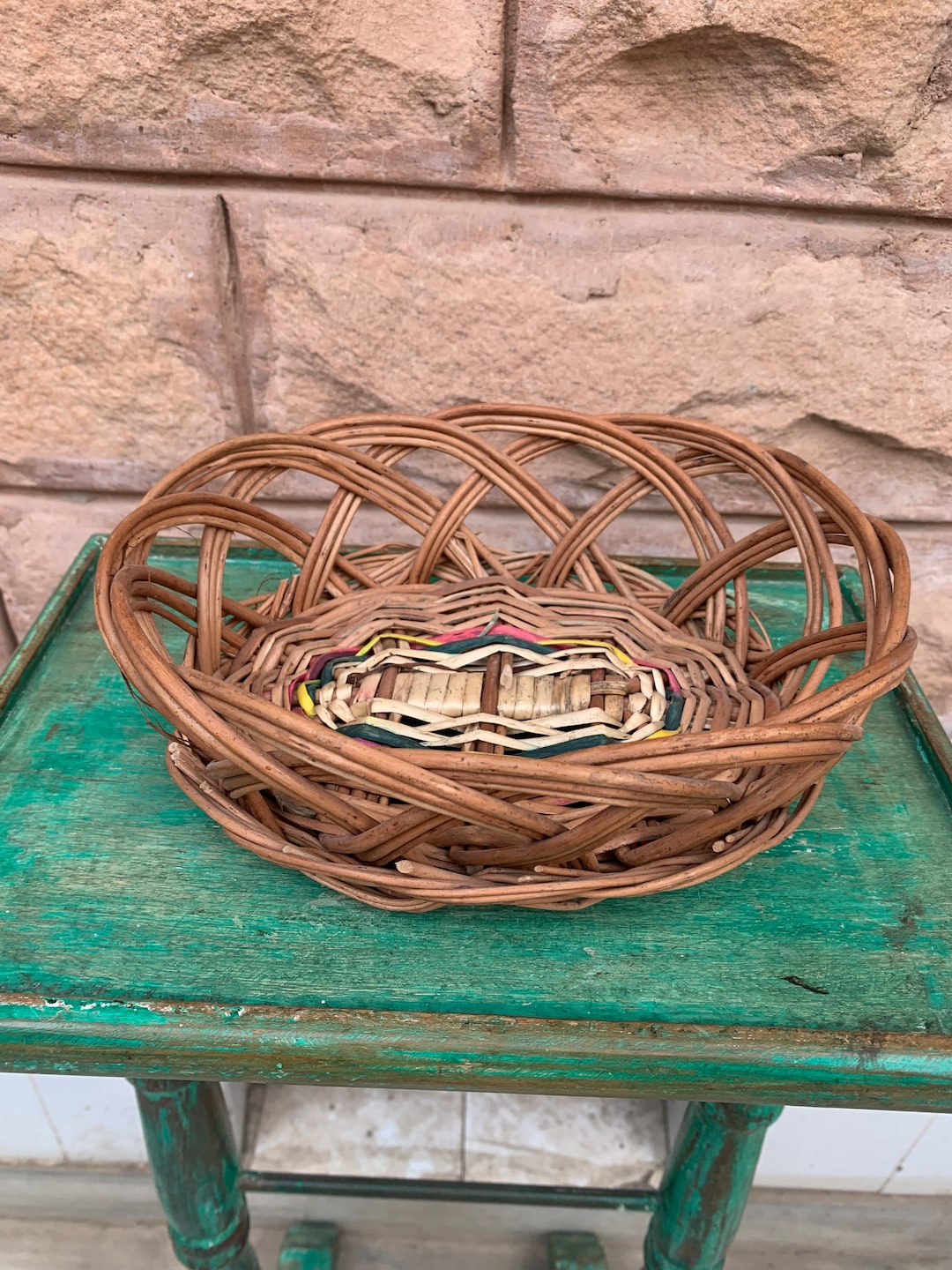 Round Jali Deep Cane Bamboo Fruit Multipurpose Handmade Eco Friendly ...