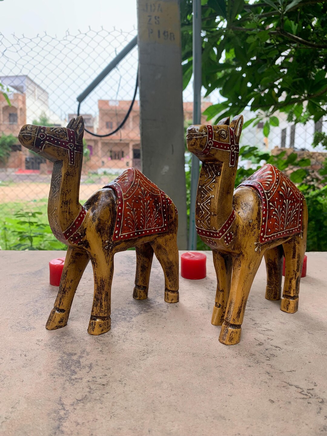 Wooden Hand Painted Camel/rajasthani Handmade Painting /camel Table ...