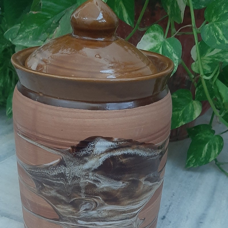 Indian Ceramic Jar - Etsy