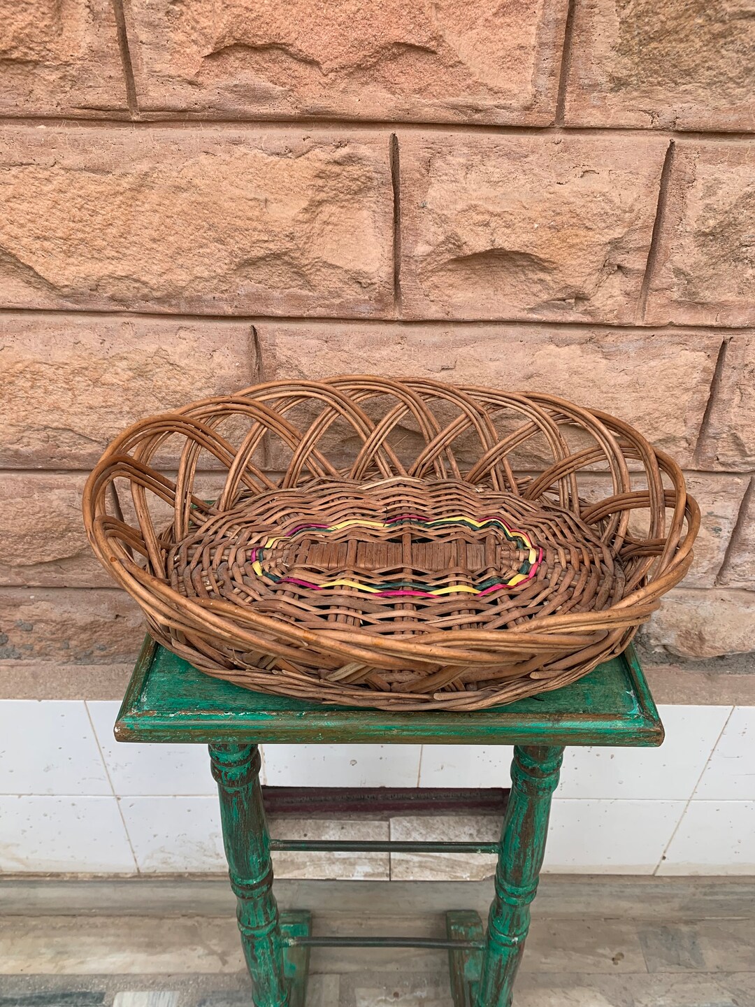 Round Jali Deep Cane Bamboo Fruit Multipurpose Handmade Eco Friendly ...