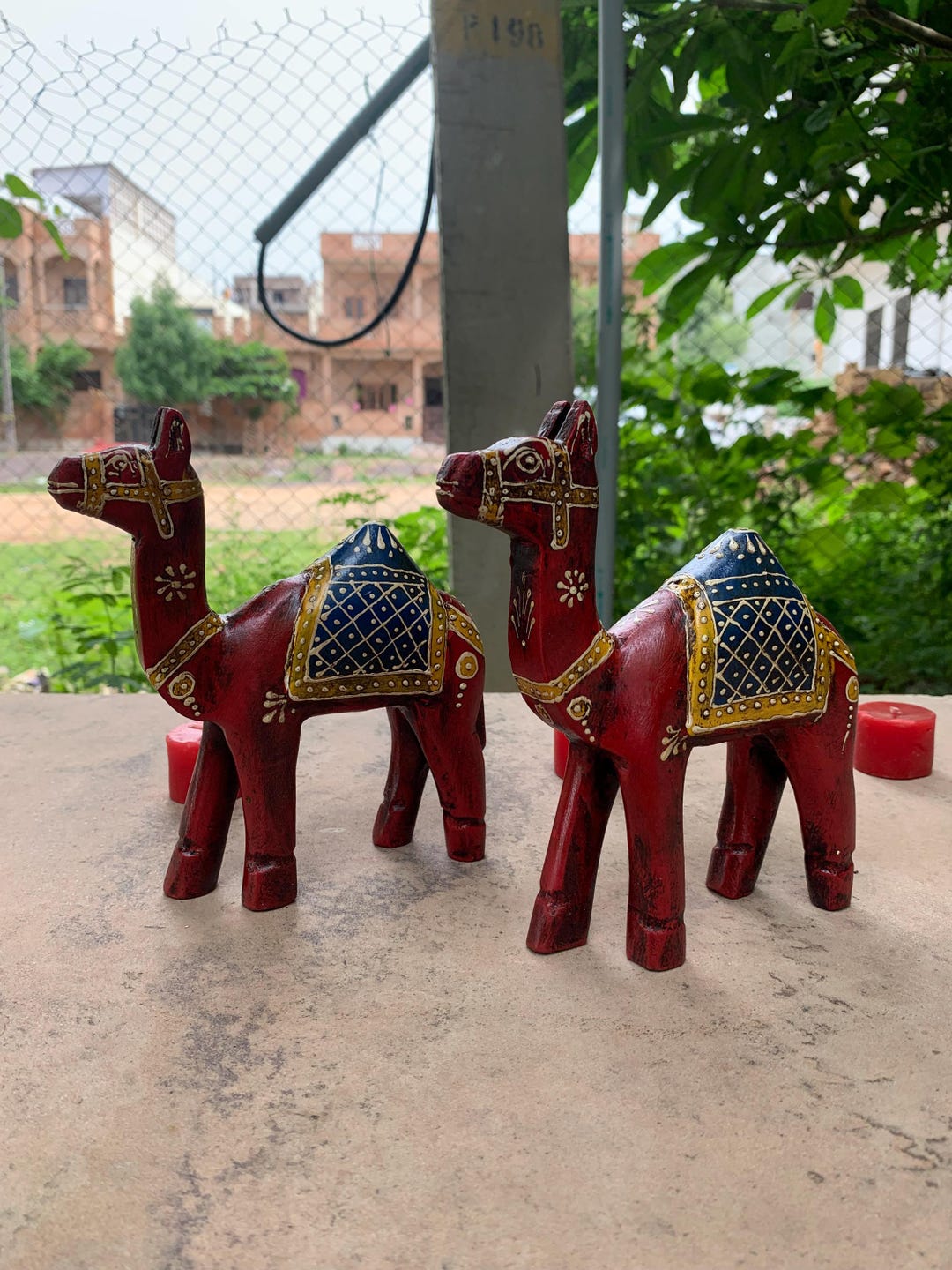 Wooden Hand Painted Camel/rajasthani Handmade Painting /camel Table ...
