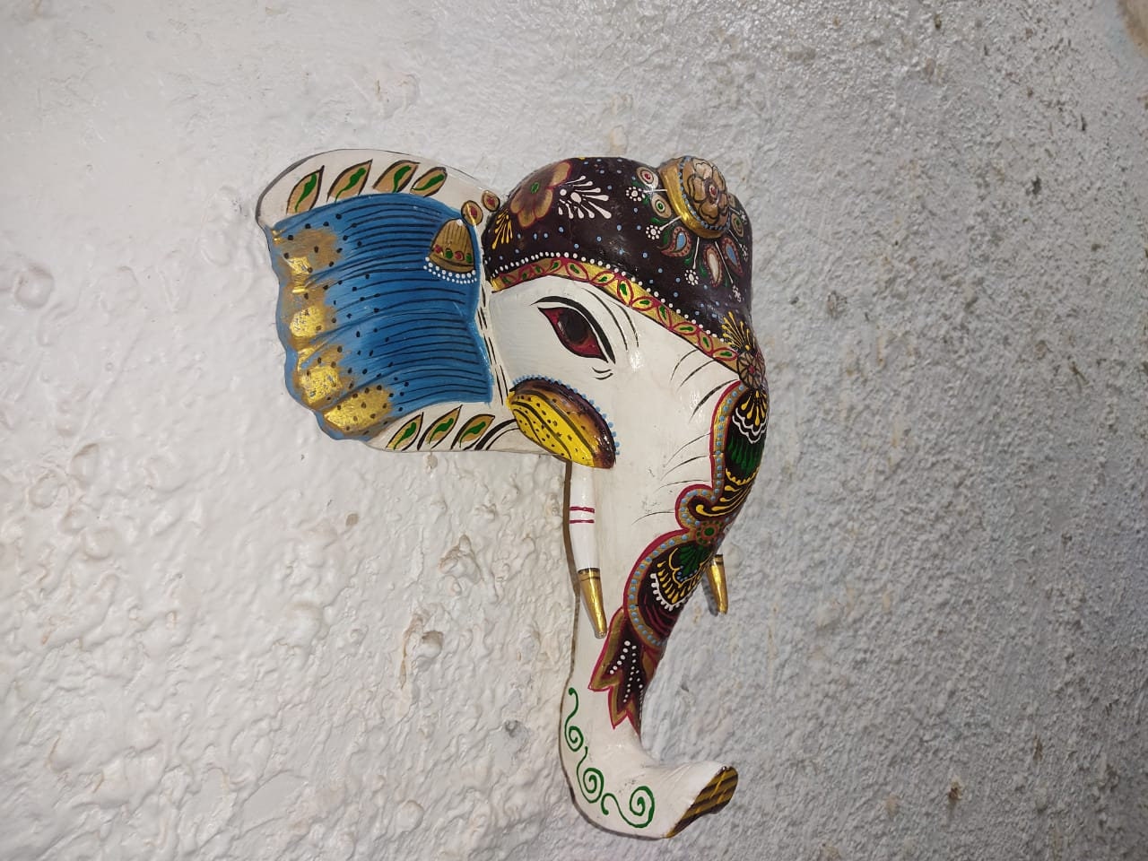 Painted Indian Elephant Face
