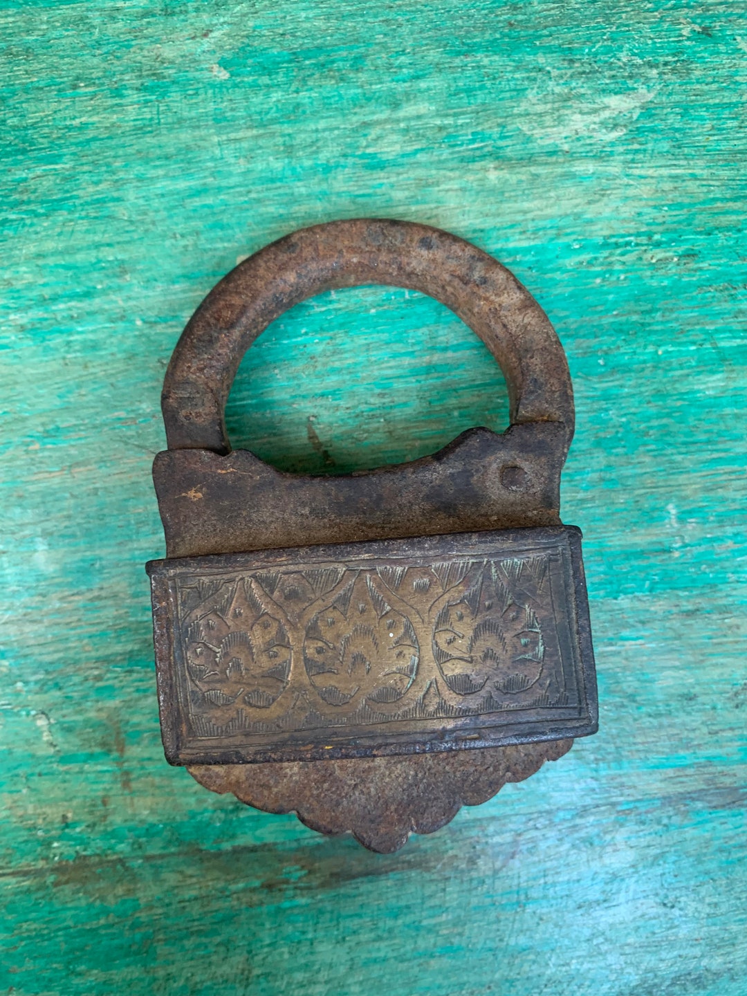 Brass Old Lock/beautiful Hand Carved Door Lock/locks Brass Hardware ...