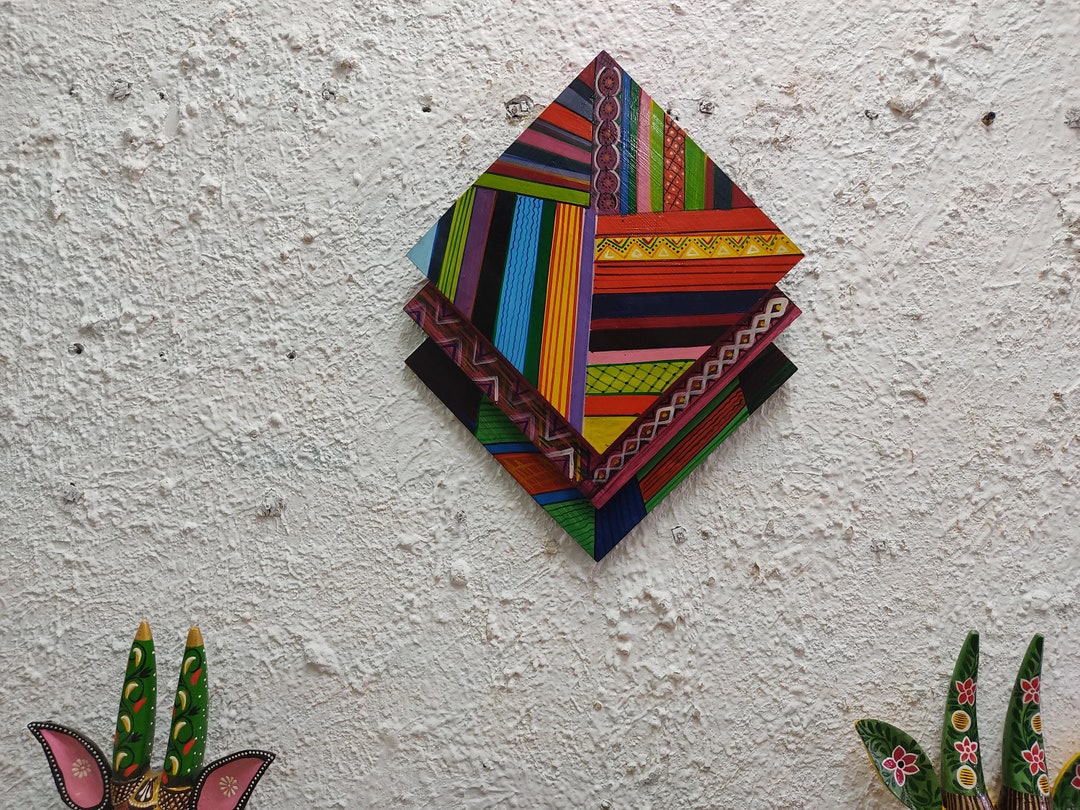 Handmade Painted Wooden Wall Hanging Kite/multiple Kite Wall Decor ...