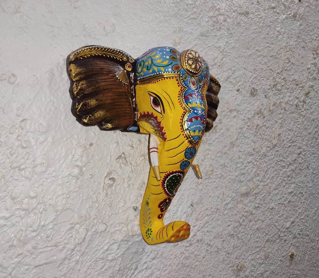 Decorated Elephant Face