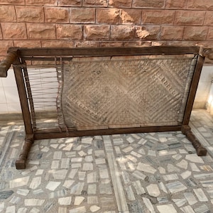 Antique Desert Teak Wooden Charpoi/classic Indian Bed/traditional Jute ...