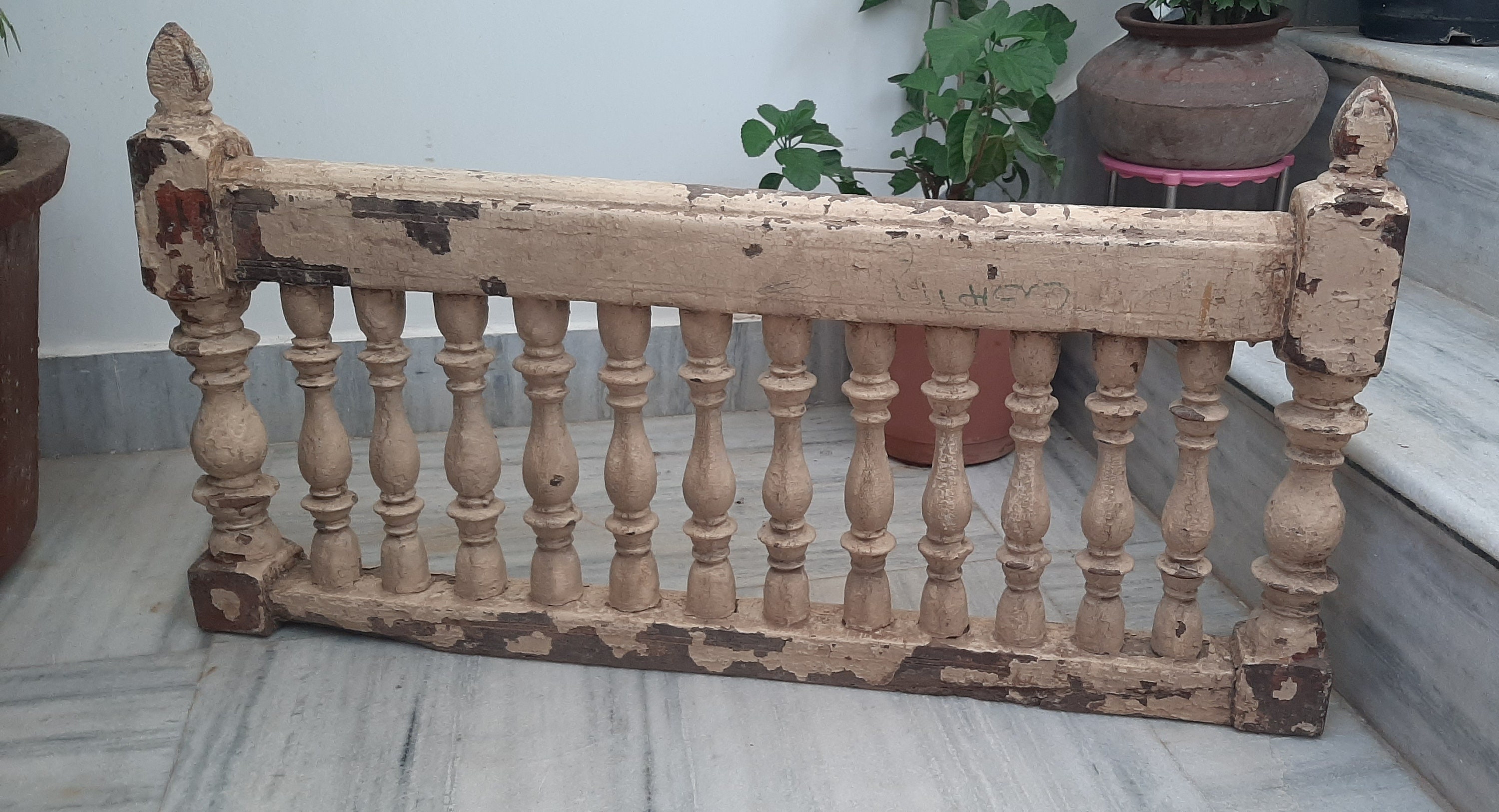Antique Hand Painted Railing/distressed Wood Fence Piece/old - Etsy