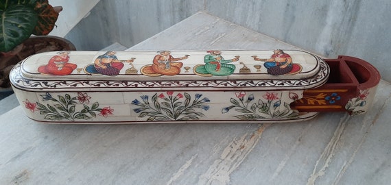 Handmade Pencil box/Vintage Box/Camel Bone Pencil Box/Decorative Box ...
