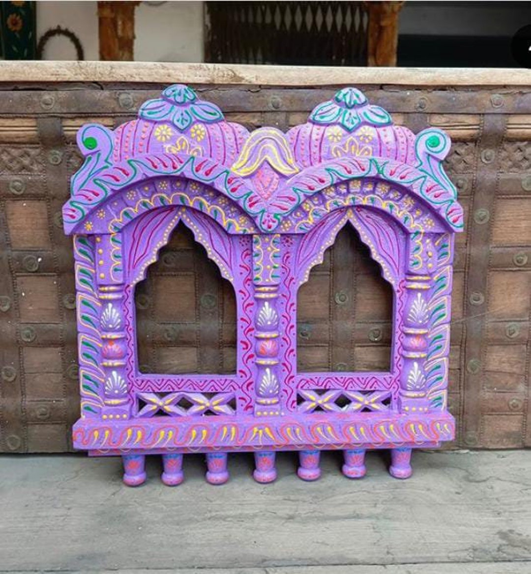 Wall Hanging Indian Mehrab Frame/decorative Jharokha Hand-painted ...