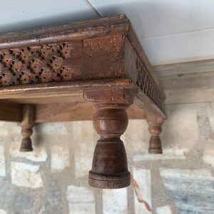 Wooden Indian Chowki Bajot/handmade Design Bed Table/low Table/home ...