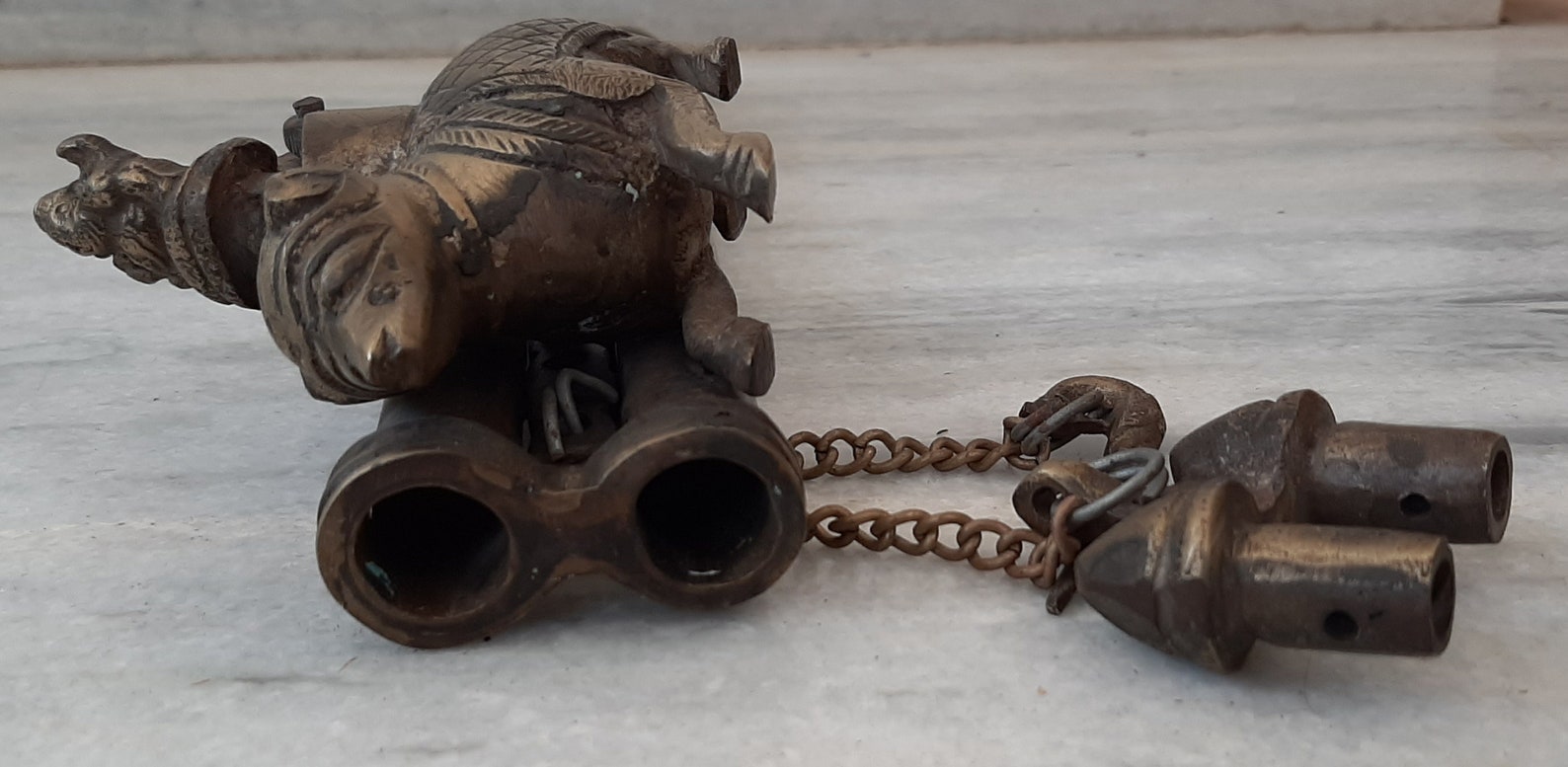 Antique Old Brass Ink Holder With Pens Holder/brass Metal - Etsy