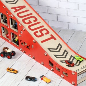 Personalized Toy Car Ramp for 1/64 Scale Toy Cars, Including Monster ...