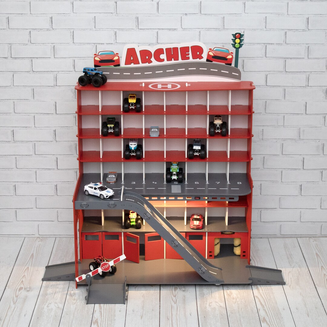 Little Boy Gift, Toy Storage for Toy Cars, Built-in Car Wash - Etsy