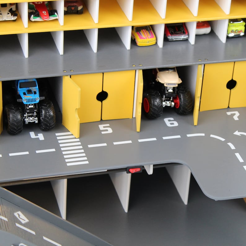 Toy Garage, Wooden Toy Car Storage, Diecast Toy Cars Shef, 3 4 5 Year ...