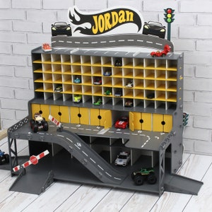 Personalized Toy Car Garage - Toy Cars Garage Playset, Wooden Car ...