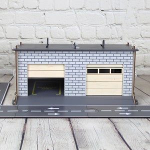 Toy Garage With Sectiona Roll-up Doors, Pull-push to Open Doors ...