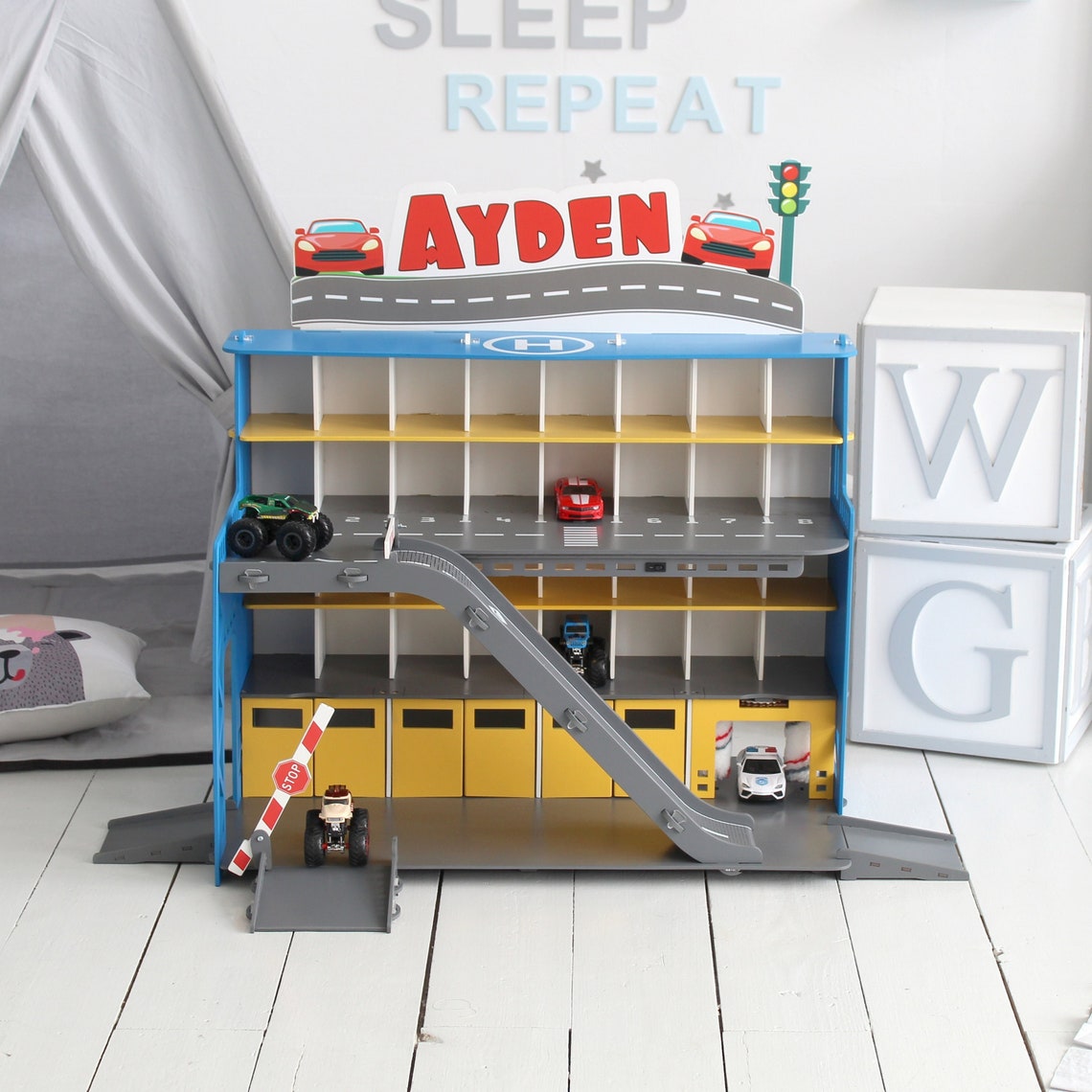 Wooden Toy Car Parking Lot Personalized Gift for Boys Toys - Etsy