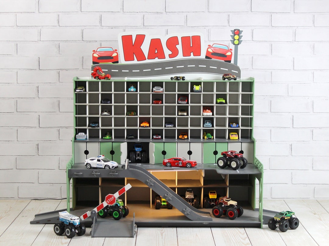 Handcrafted Wooden Toy Garage for Kids | Imaginative Pay & Toy Car ...