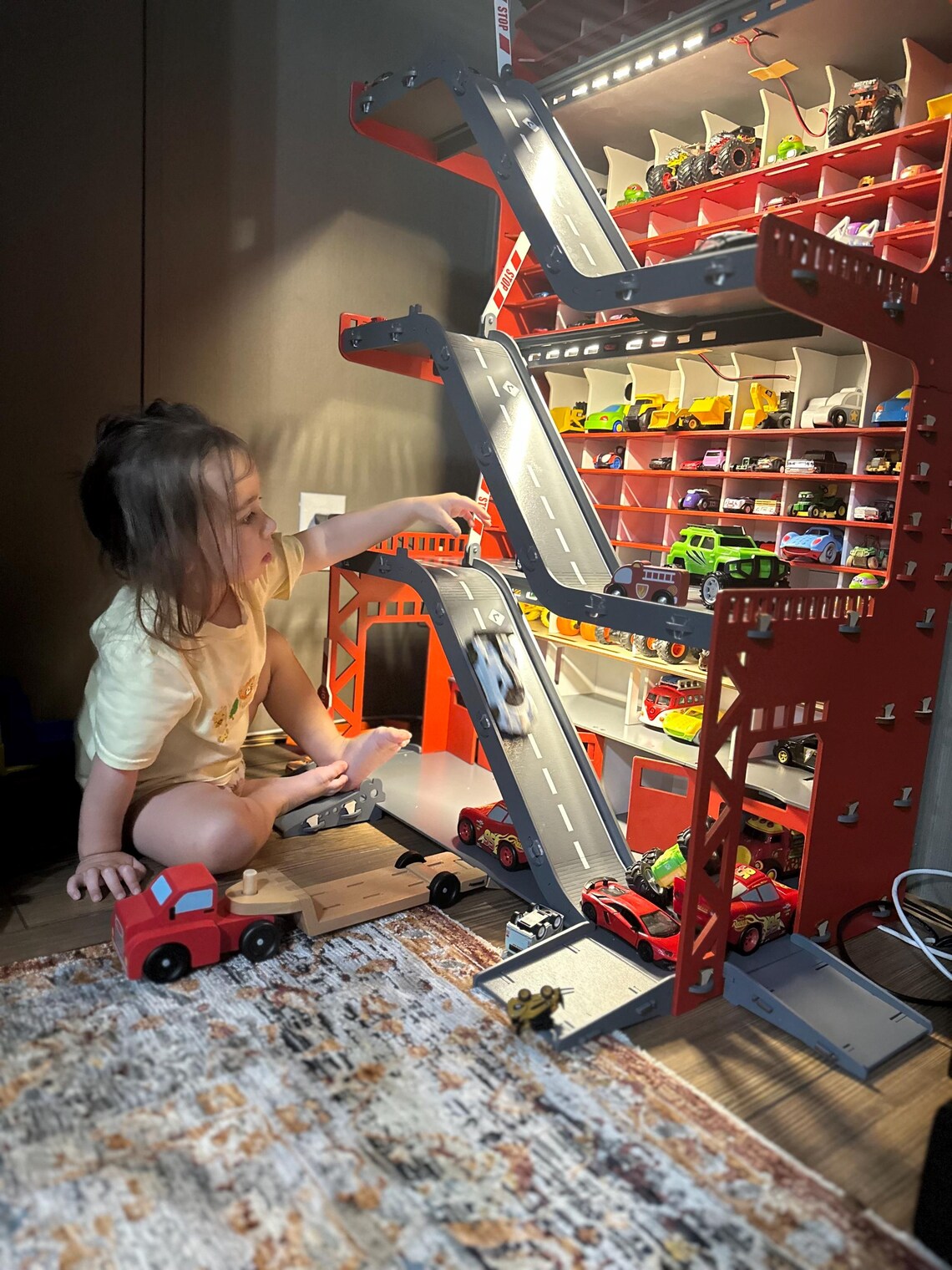 Toy Garage With 124 Compartments for Toy Cars of Different Sizes - Etsy