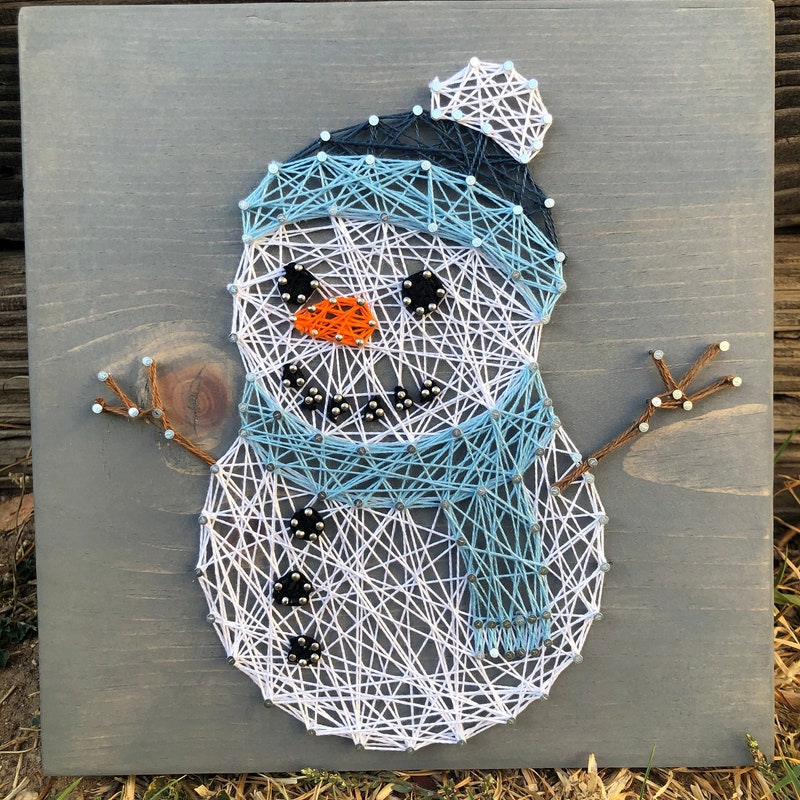 Snowman String Art - Etsy