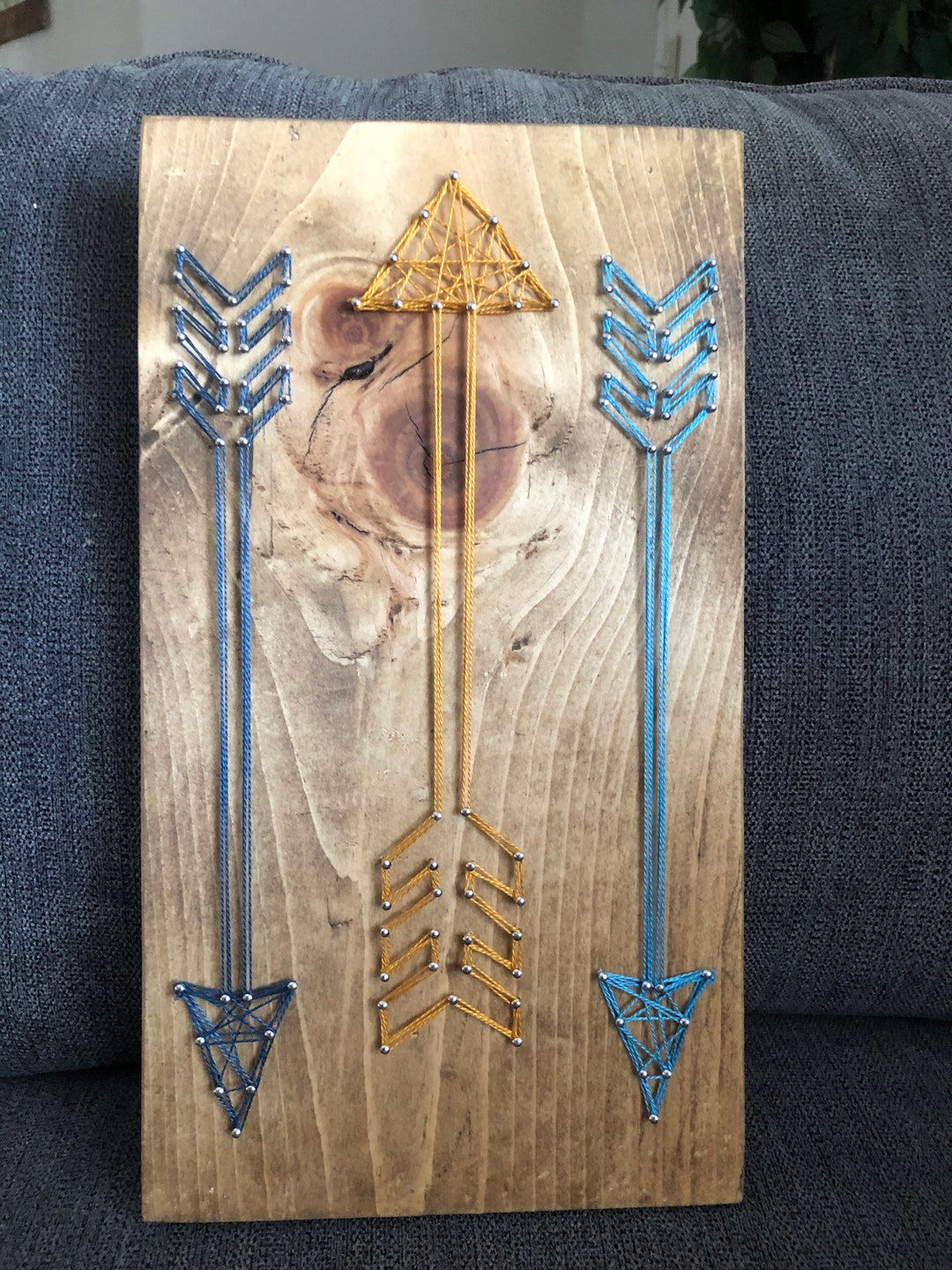CUSTOM/PERSONALIZED Wooden Arrow String Art; 3 Arrows; Wood Sign; Wall ...