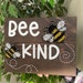 CUSTOM Bee String Art Bee Kind Wood Decor Wood Sign Custom Artwork ...