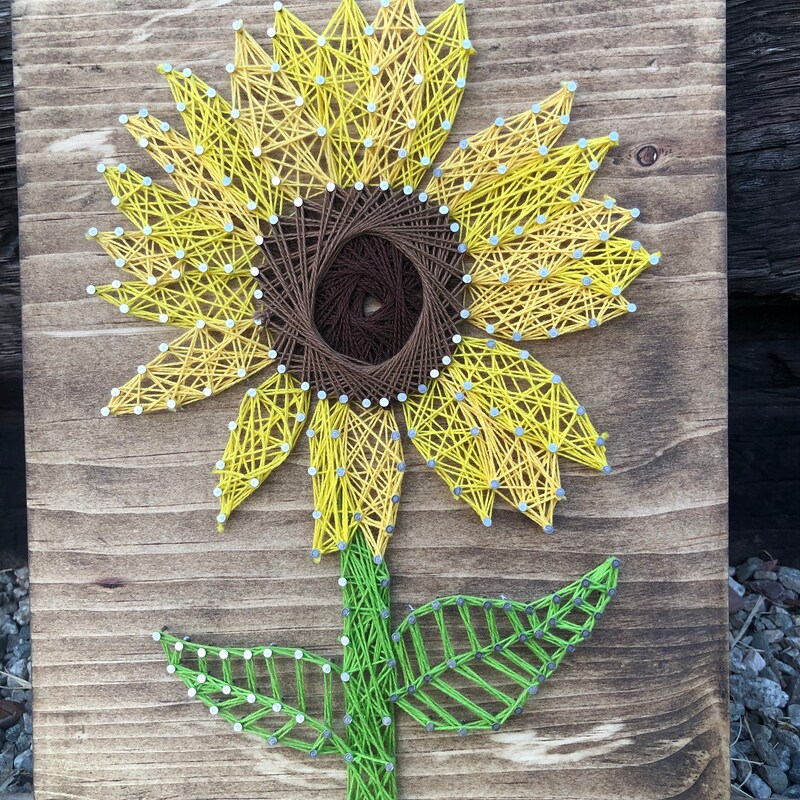 Sunflower String Art - Etsy