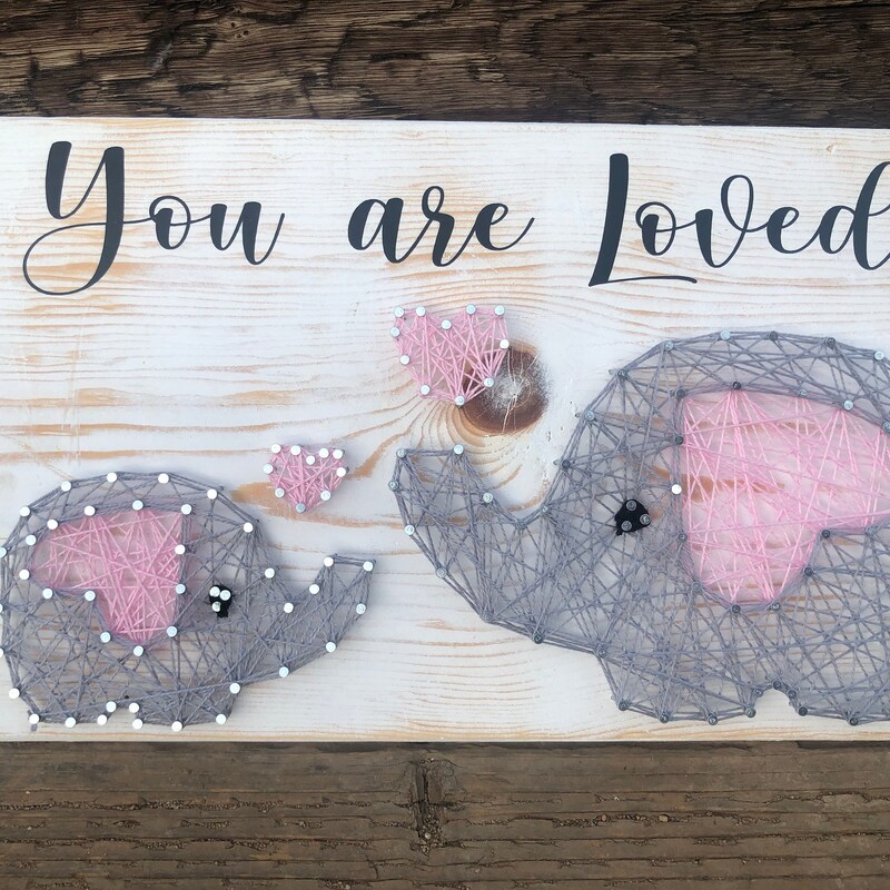 Elephant String Art - Etsy