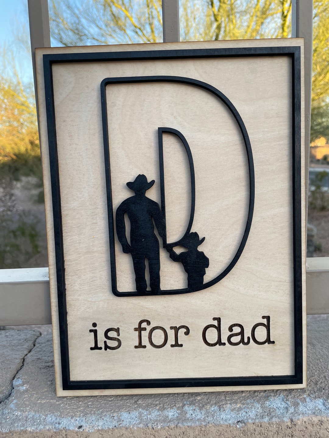 D is for Dad; Father's Day Gift; Cowboy; Father and Son; Farm Lovers ...