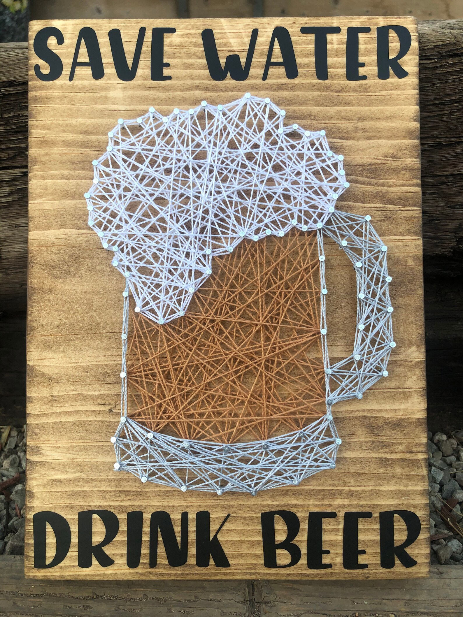 CUSTOM/PERSONALIZED Beer String Art; Wood Sign; Beer Lover; Unique Gift ...