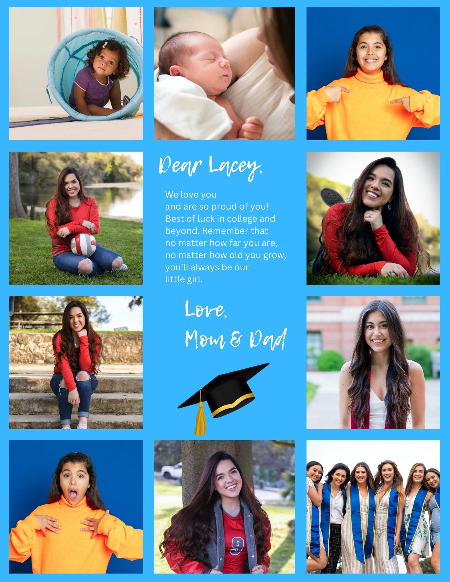 Yearbook Ad Canva Template 8.5x11 Full Page Easy Edit Canva Senior Ad ...