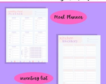 Meal Planner Printable, Weekly Food Diary, Meal Tracker, Food Journal ...