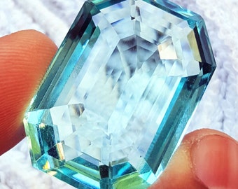 Light Blue Gemstone | Etsy