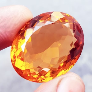 Beautiful Orange Topaz Between 40 to 50 Carat Certified With Free ...