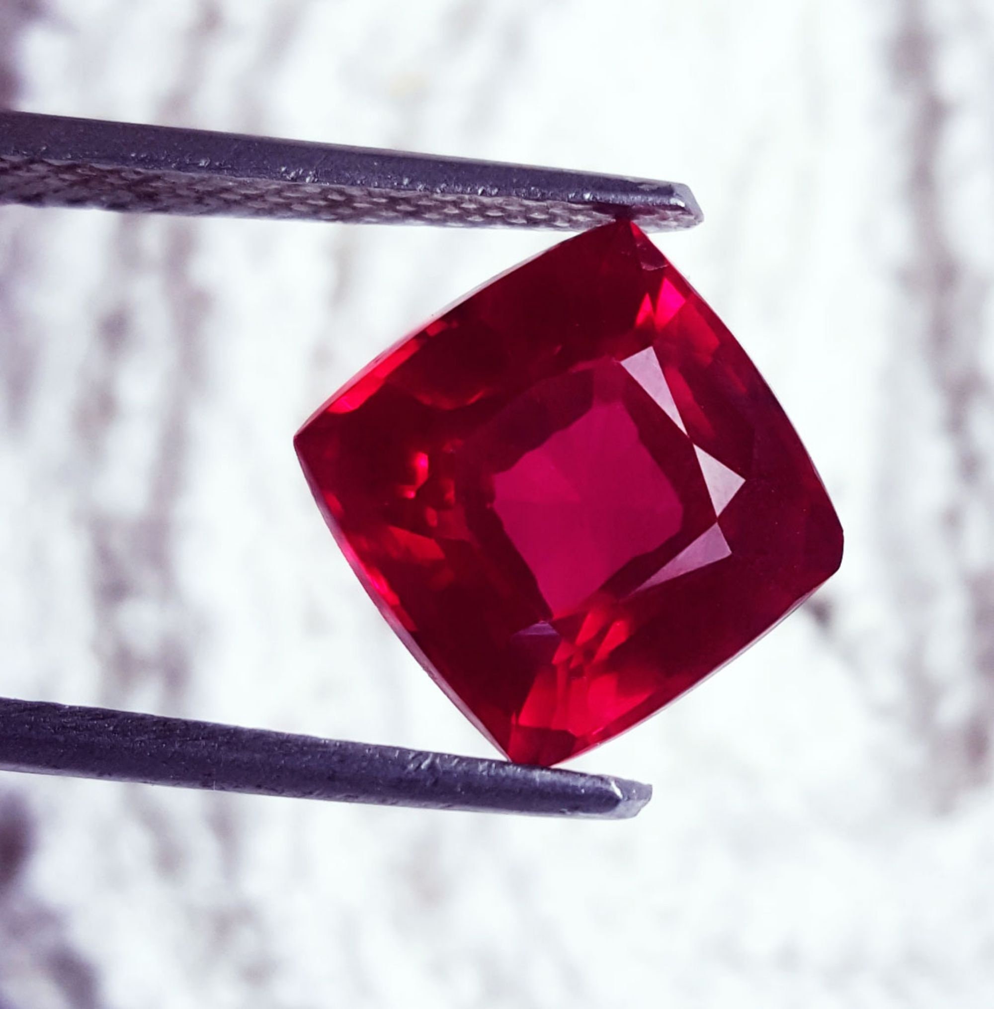 Cushion Shape Loose Gemstone Natural Red Ruby 9.25 Cts | Etsy