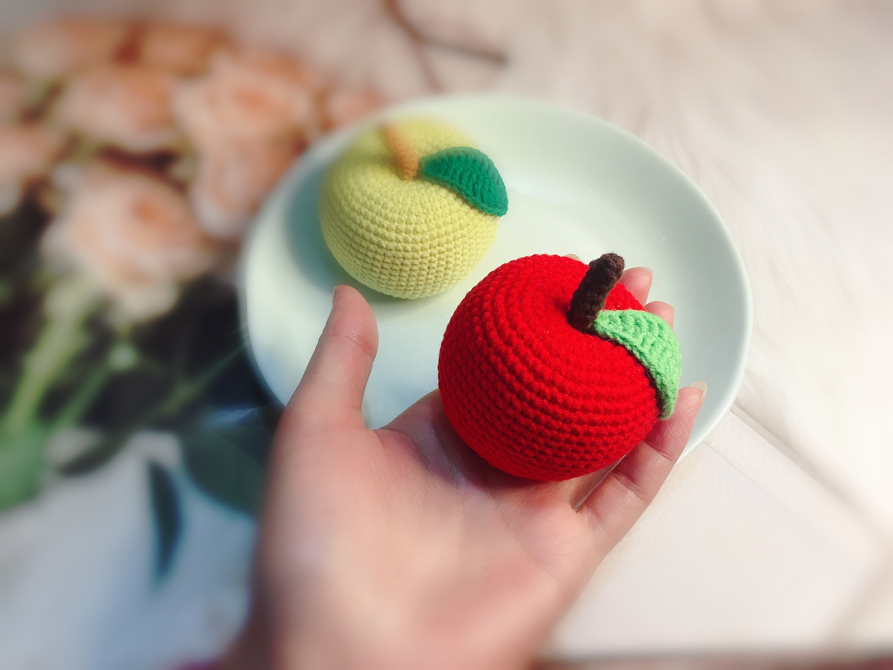 PATTERN: Apple Crochet Pattern Fruit Apple Tutorial Apple Toys - Etsy